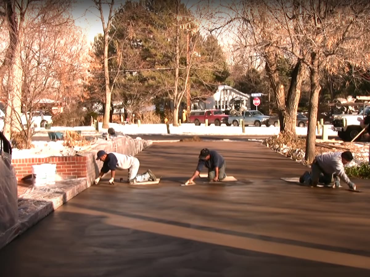 Sand Finish Concrete Driveway - All About Driveways